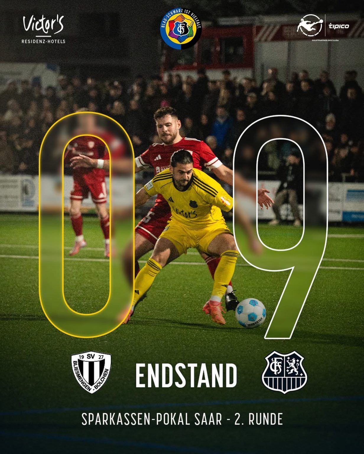 Deutlicher Pokalerfolg - 1. FC Saarbrücken